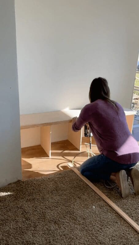 How to Build a Mudroom Storage Bench in One Weekend | Crystel Montenegro Home